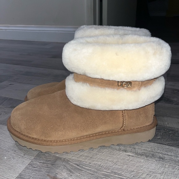 UGG | Shoes | Ugg Classic Fluff Mini Belted Boots | Poshmark